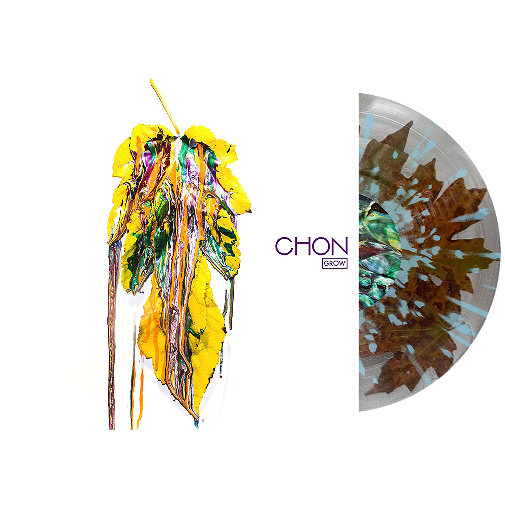 CHON (Grow) Leaf Filled - Clear w/Baby Blue Splatter Vinyl – Sumerian ...